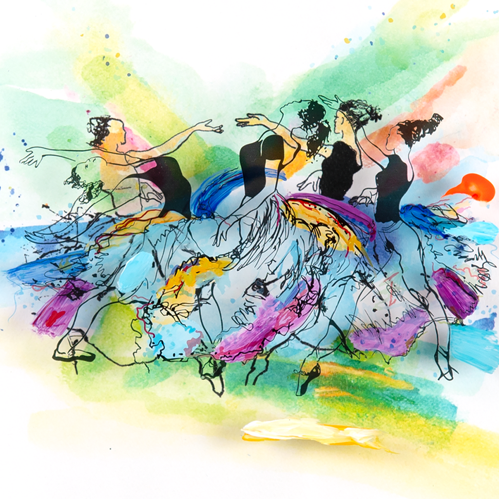 Abstract Paintings Of People Dancing